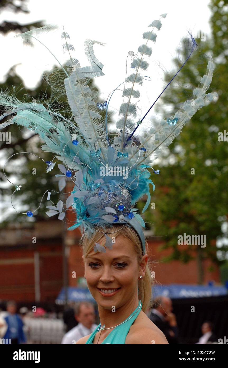 TV presenter Liz Fuller attends Ladies Day at Royal Ascot Stock Photo ...