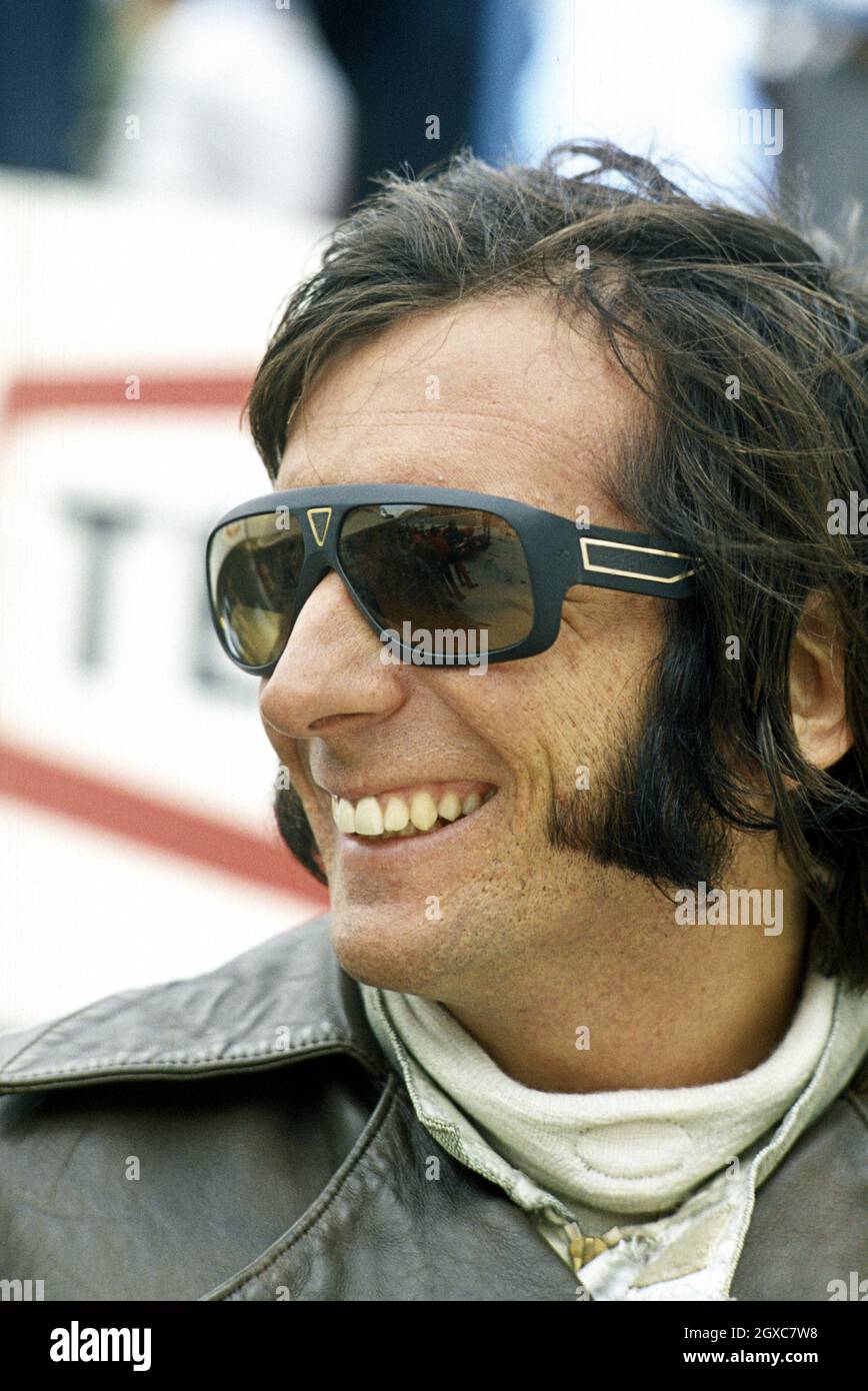 Emerson Fittipaldi attends a race in the United States circa 1972. The ...
