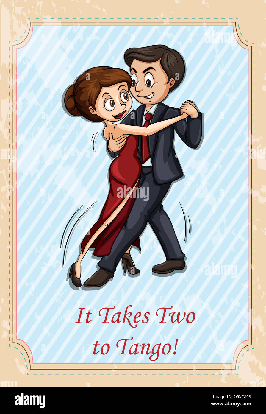It takes two to tango Stock Vector Image & Art - Alamy