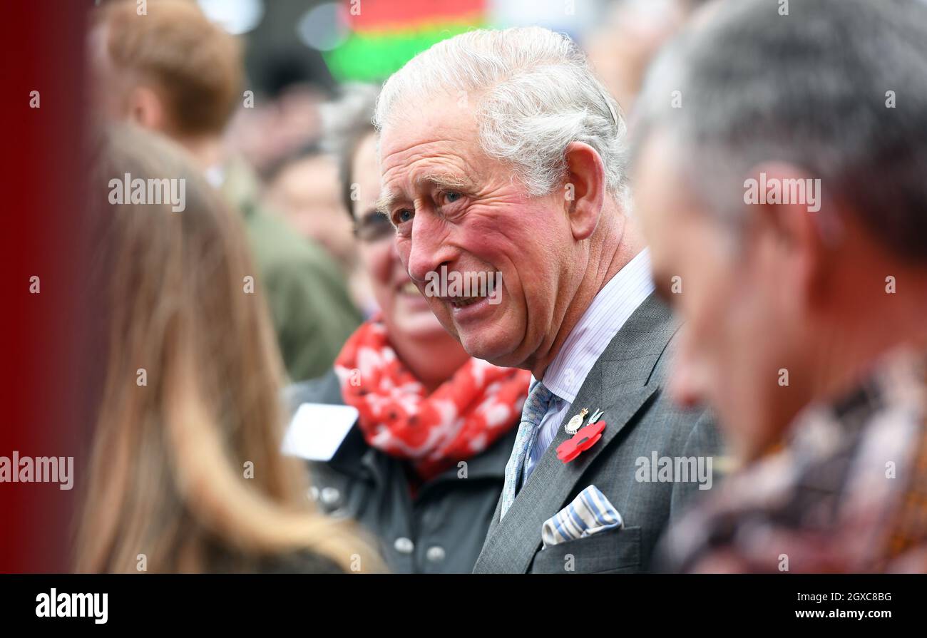 Prince Charles, Prince of Wales visits Ross-on-Wye to open the Gilpin ...
