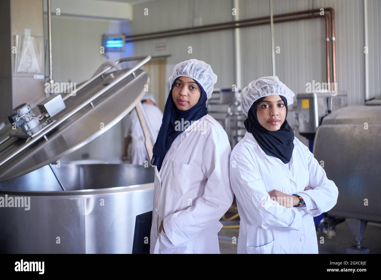 middle eastern black african muslim female business woman team in local ...