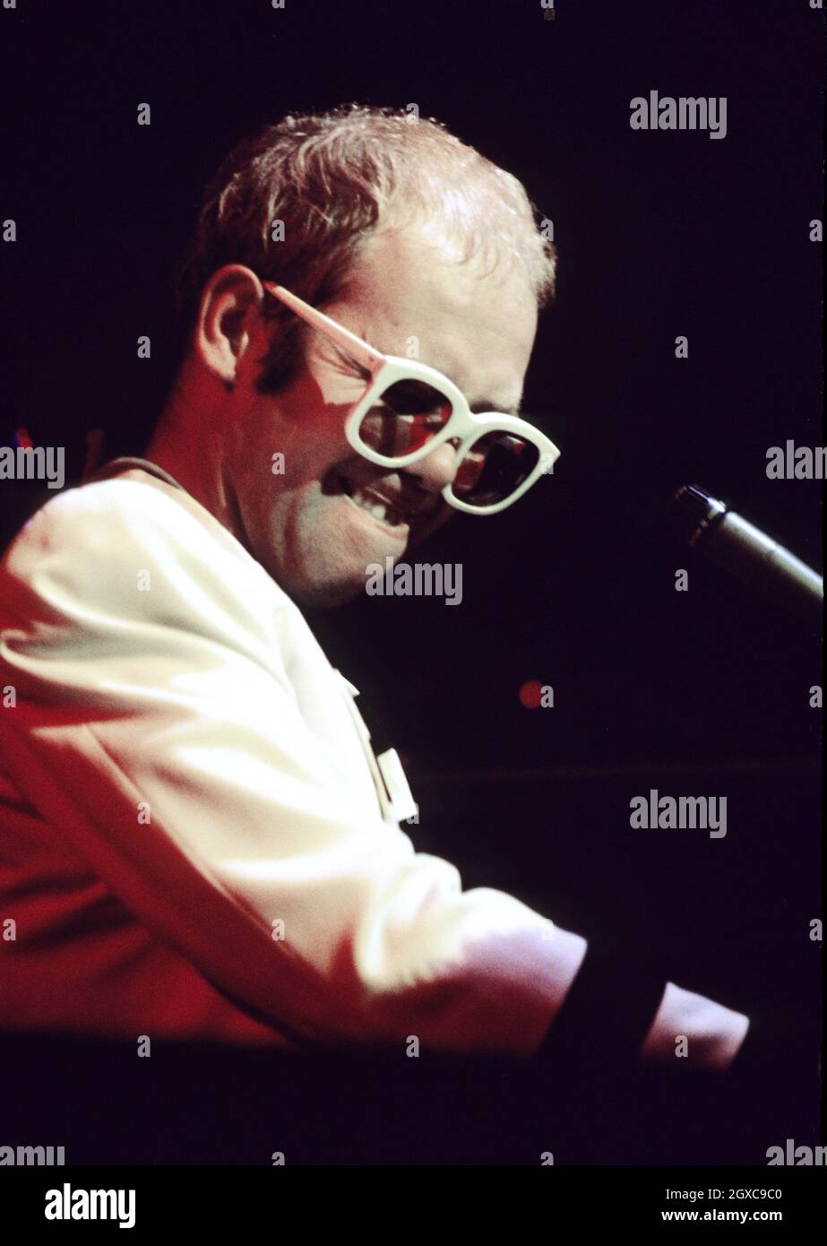 English singer ang song-writer Elton John Stock Photo - Alamy
