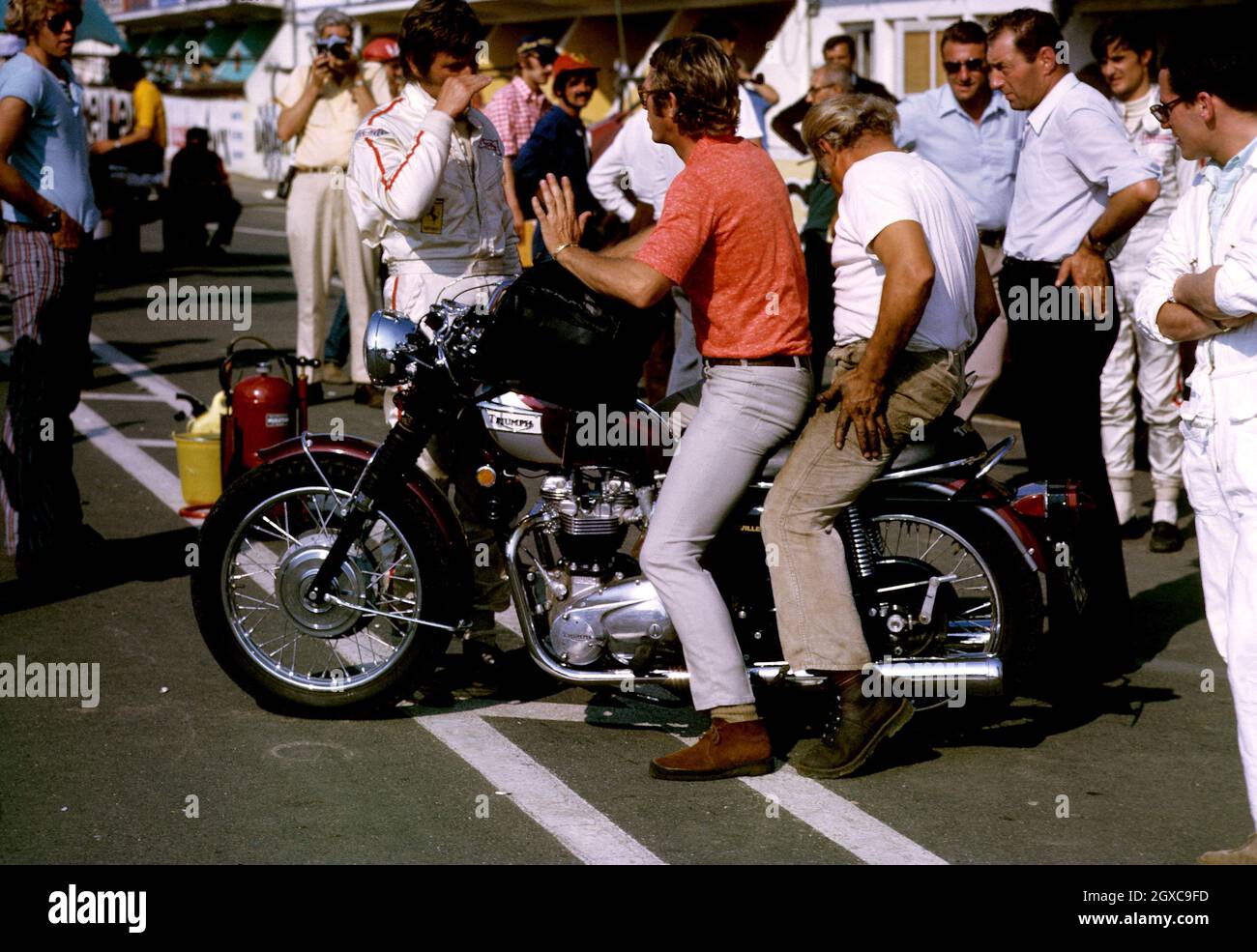 Actor Steve Mcqueen Motorcycle