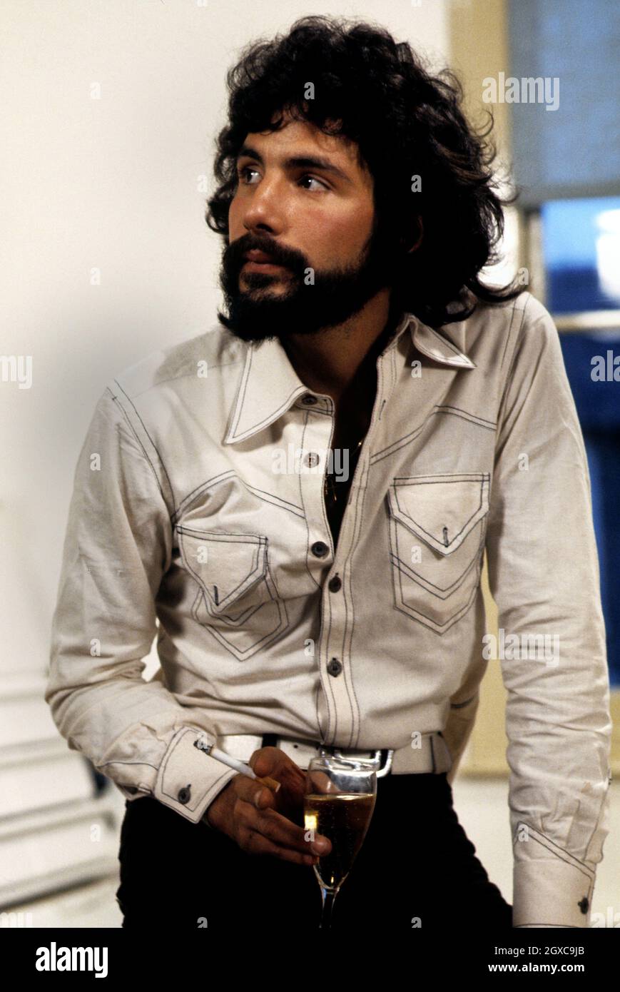 English musician and singer-songwriter Cat Stevens. 12/05/1975 Picture ...