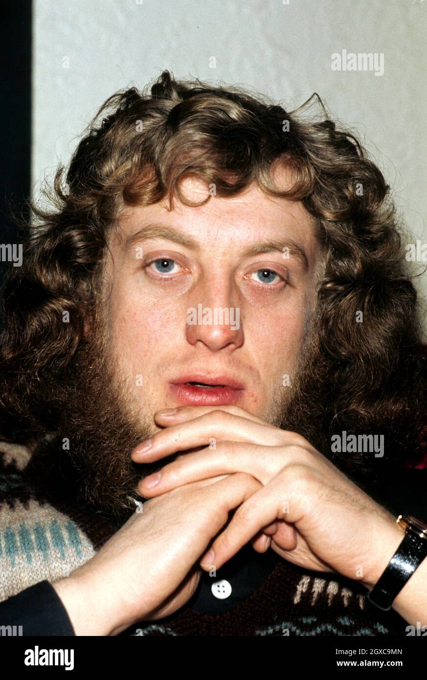 The lead singer of the glam rock group Slade, Noddy Holder Stock Photo ...