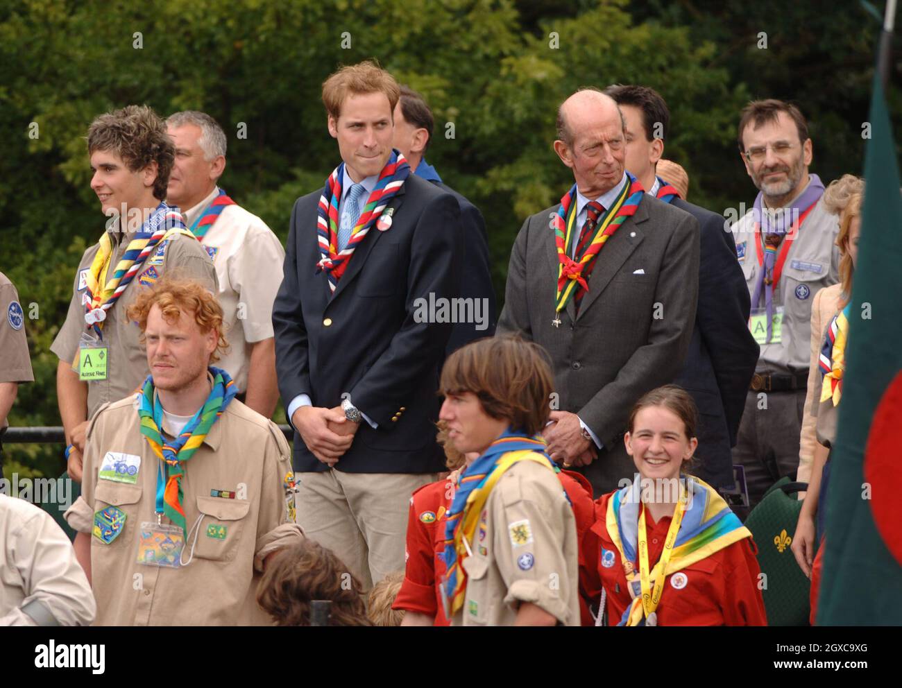Prince William and the Duke of Kent, President of the Scout Association ...
