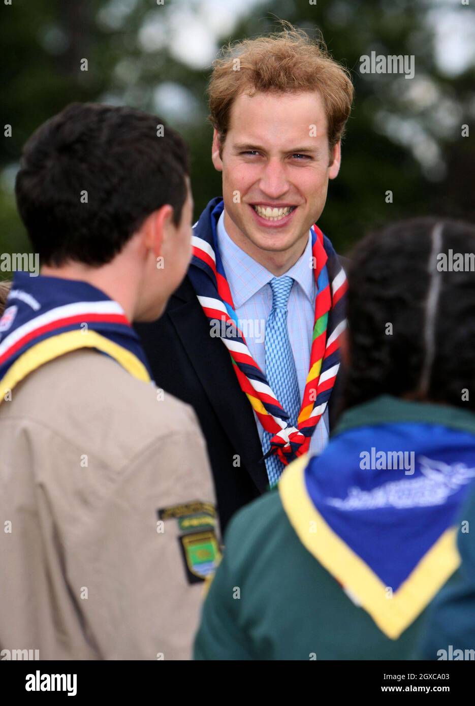 Prince William joins in traditional scout games as he attends the ...