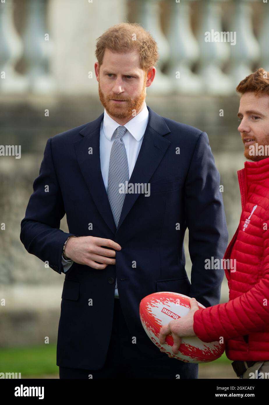 Prince Harry, Duke of Sussex, the Patron of the Rugby Football League ...