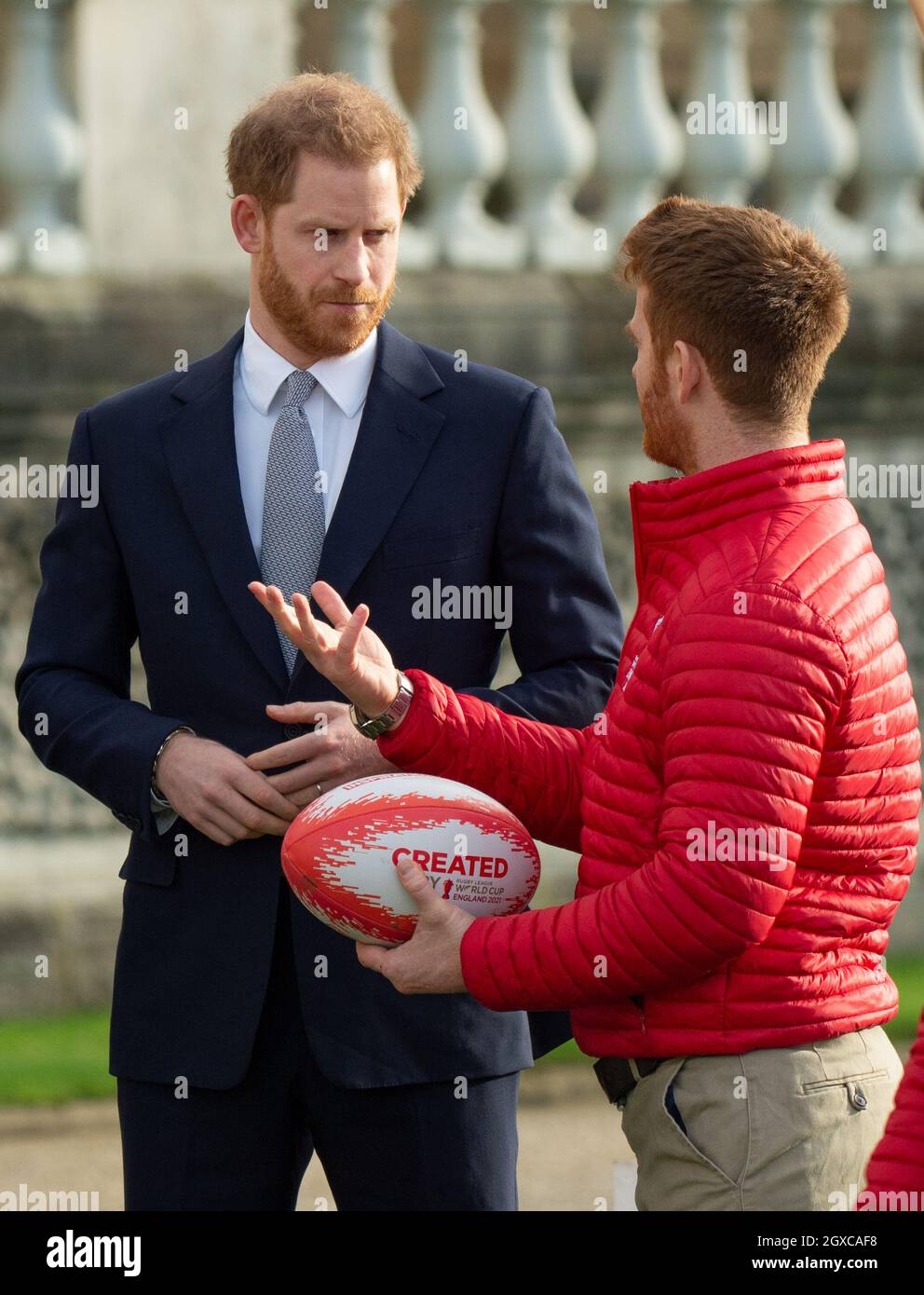 Prince Harry, Duke of Sussex, the Patron of the Rugby Football League ...