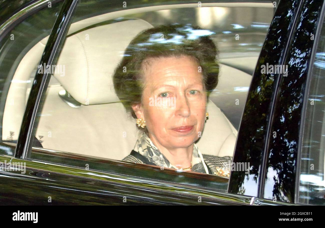 Princess Anne, Princess Royal arrives by car for the 10th anniversary ...