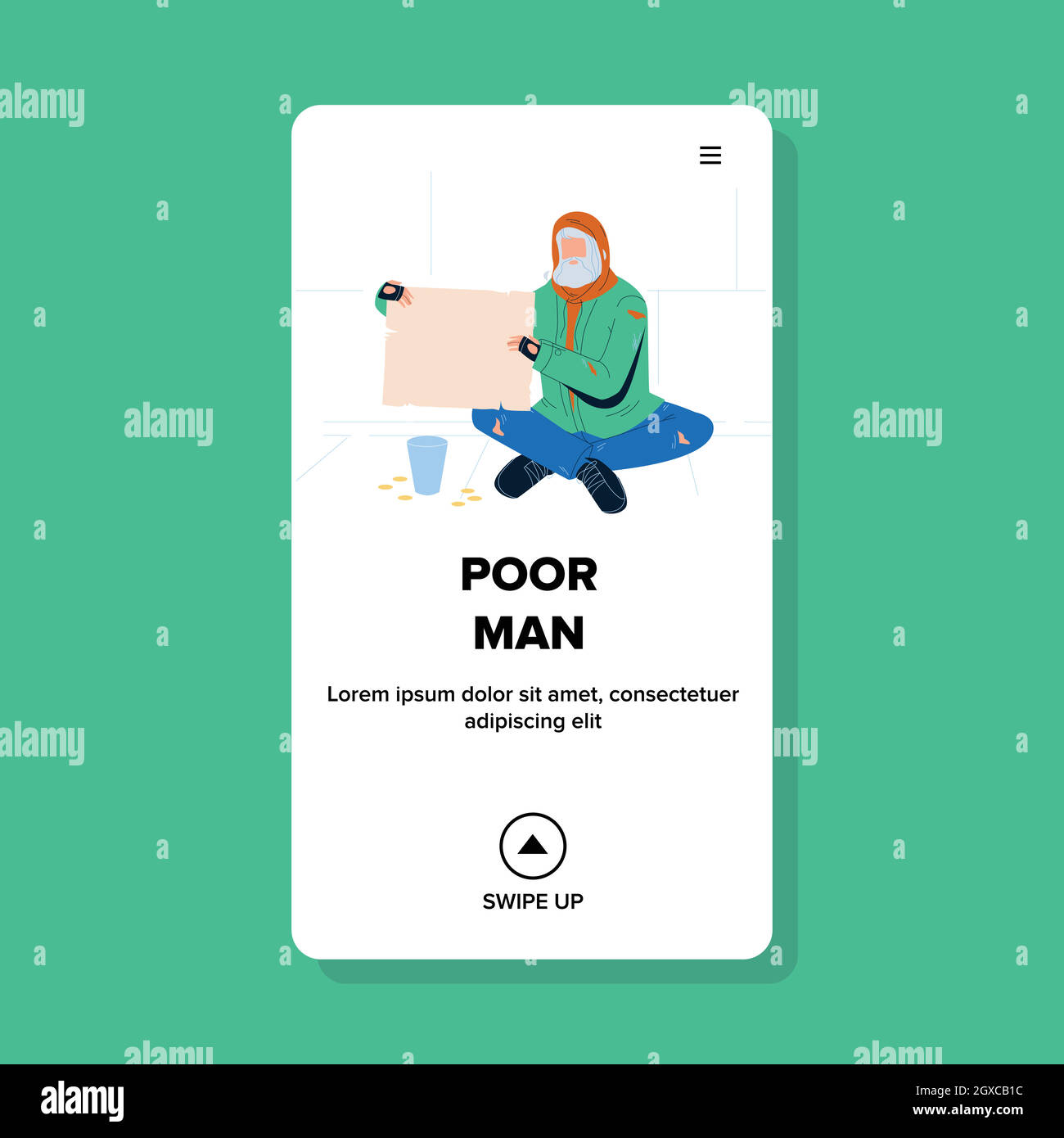 Cartoon poor man hi-res stock photography and images - Alamy