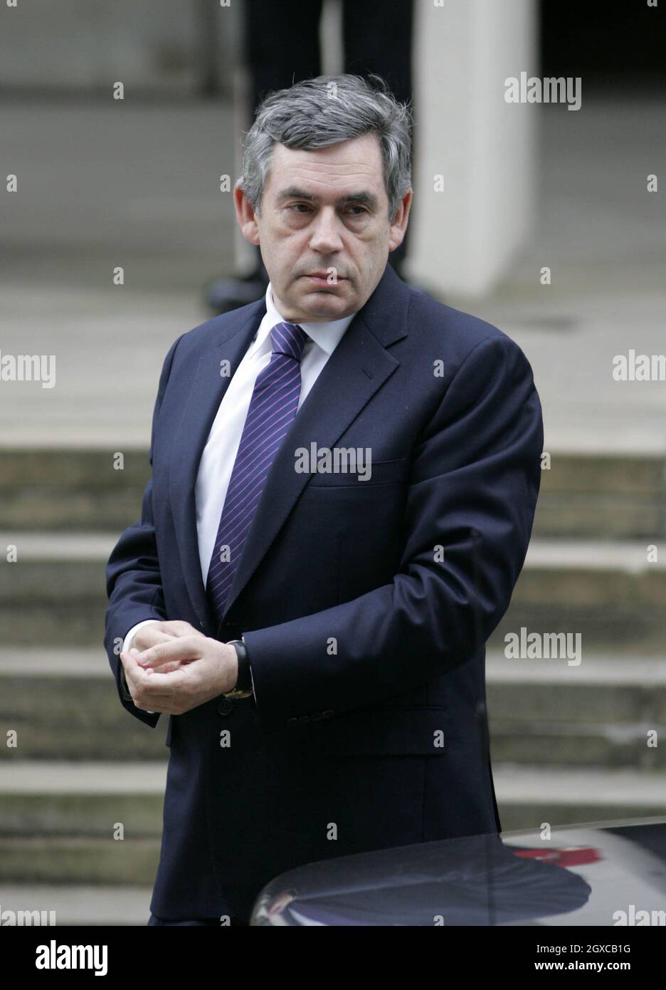 Prime Minister Gordon Brown attends the Service to celebrate the life ...