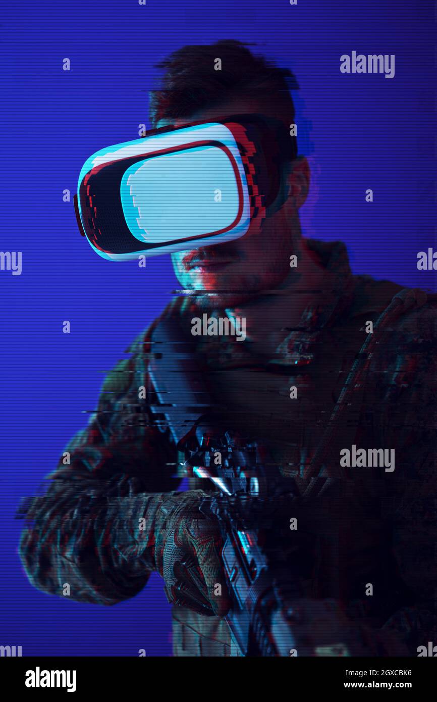 Futuristic game target aiming military hi-res stock photography and ...