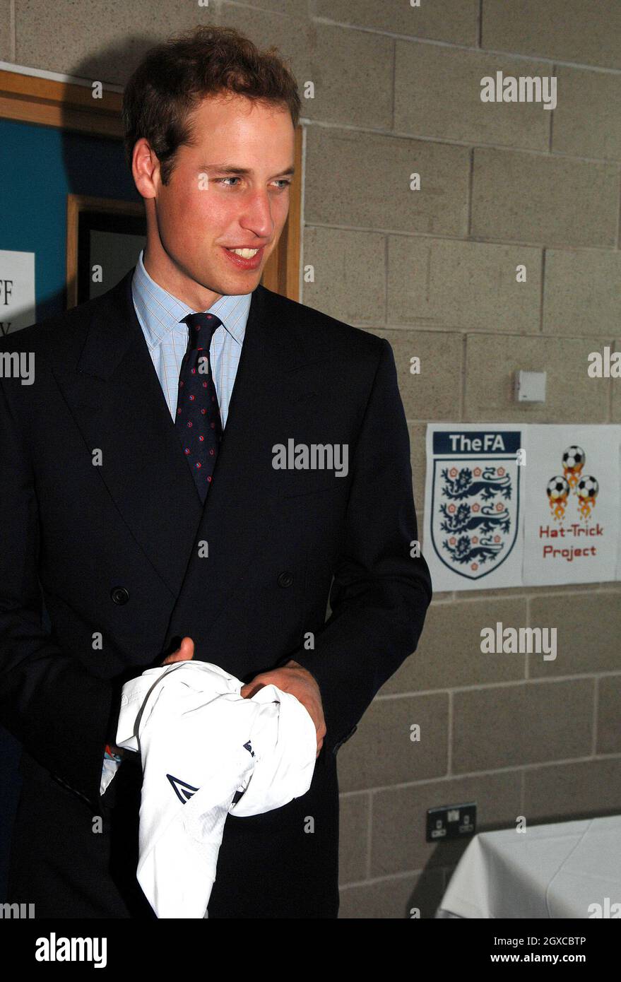 Prince William visits the FA's Hat-Trick Project at Westgate Community ...