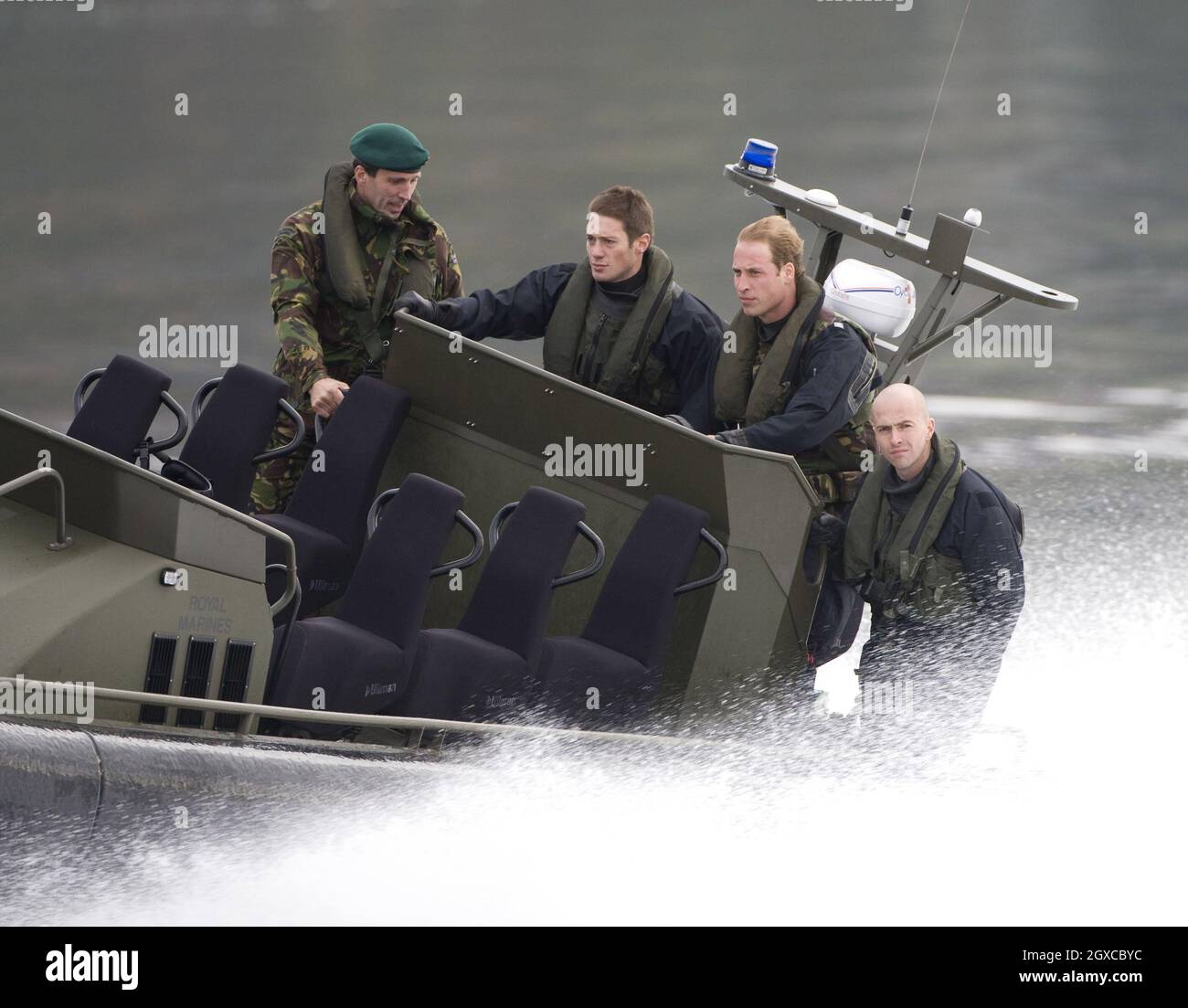 Prince William wears a black special forces dry-suit on board a Royal ...