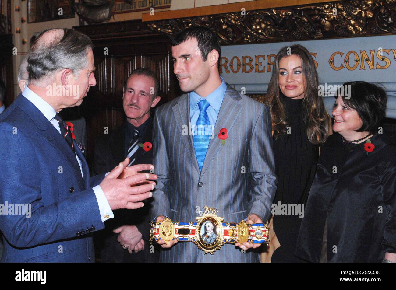 Prince Charles, Prince of Wales presents World Champion boxer Joe ...