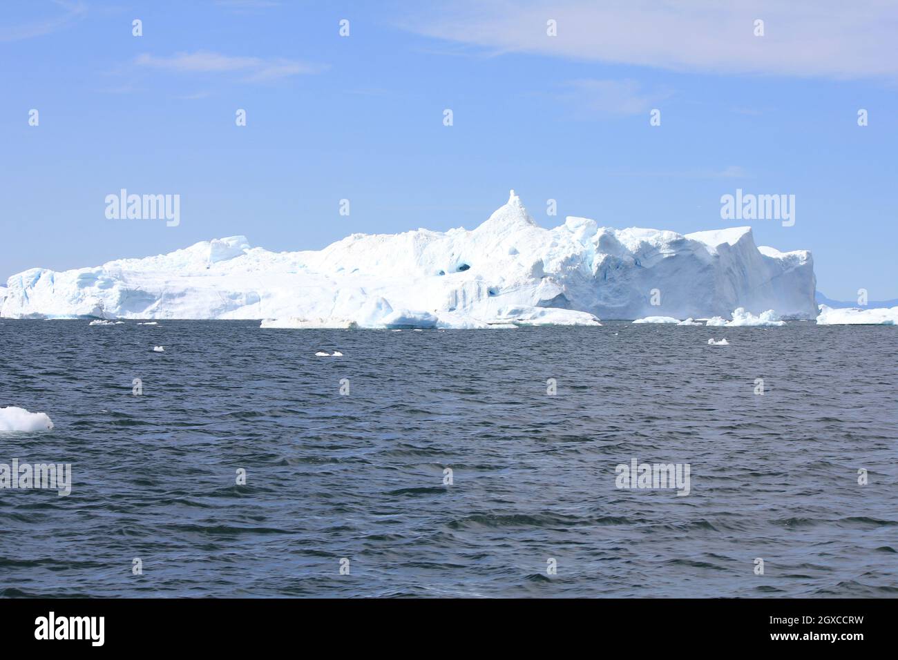 Amazing iceberg scenery in Disko Bay Stock Photo - Alamy