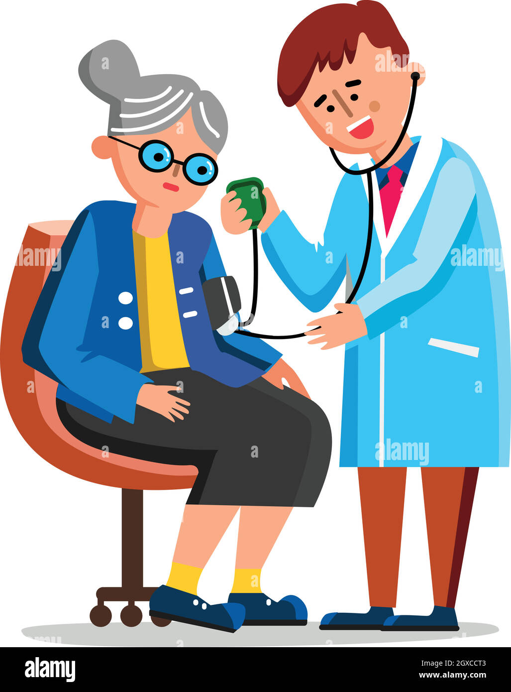 Paramedic measuring blood pressure of patient Stock Vector Images - Alamy Paramedic measuring blood pressure of patient Stock Vector Images - Alamy