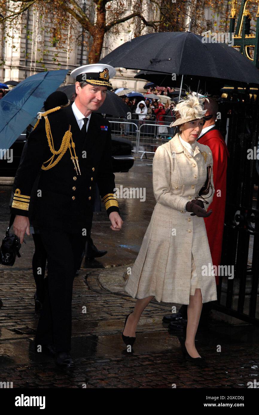 Princess Anne, the Princess Royal, husband Tim Laurence arrive at a ...