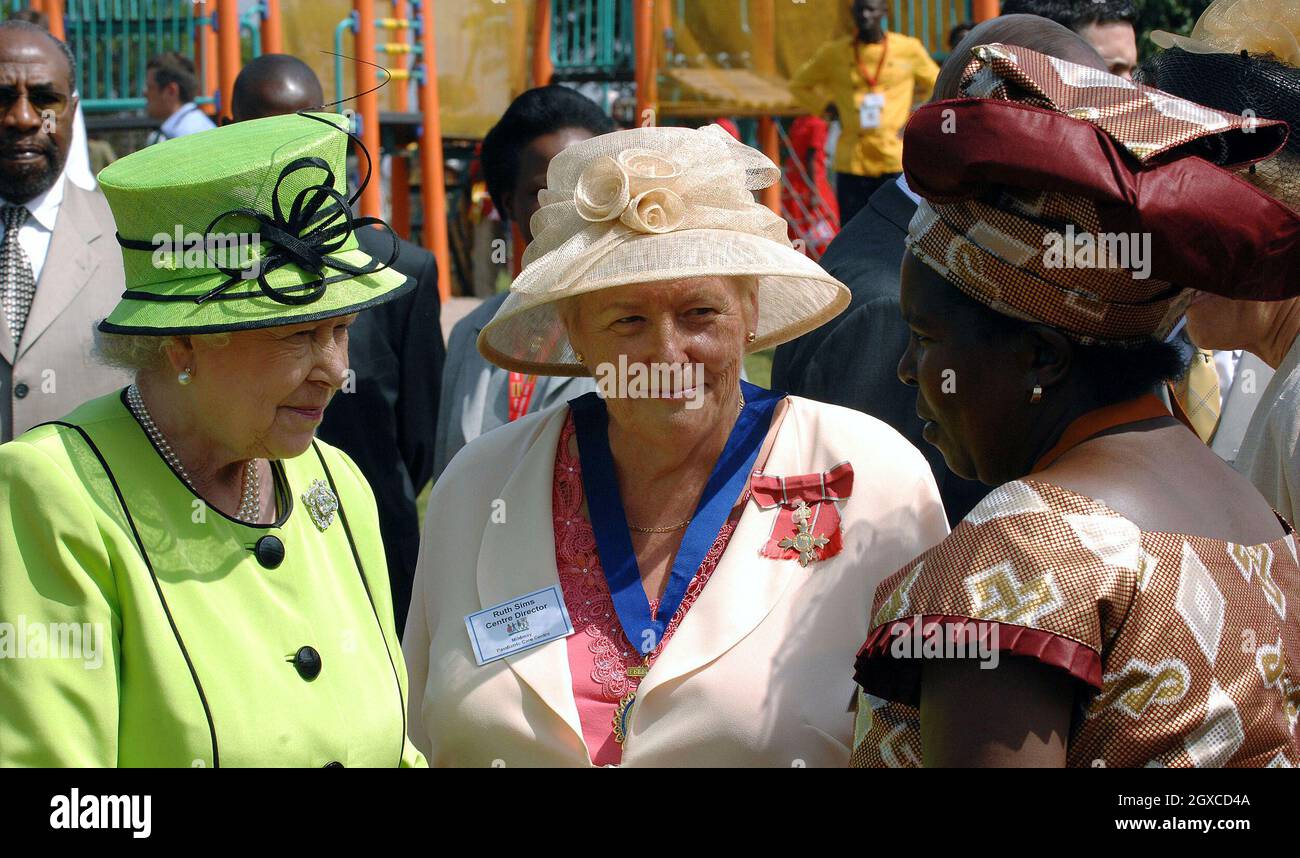 Queen Elizabeth ll visits the Mildmay Centre for Aids Orphans in ...