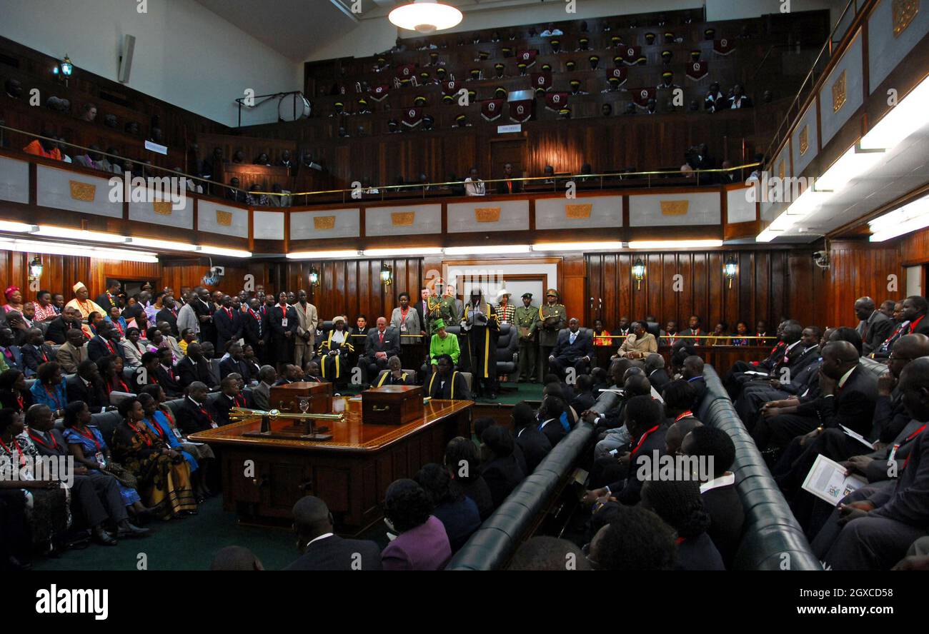 Queen Elizabeth ll and Prince Philip, Duke of Edinburgh visit the ...