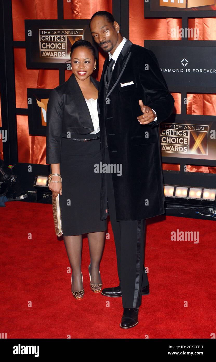 Shante Taylor and Snoop Dogg attend the 13th Annual Critics' Choice ...