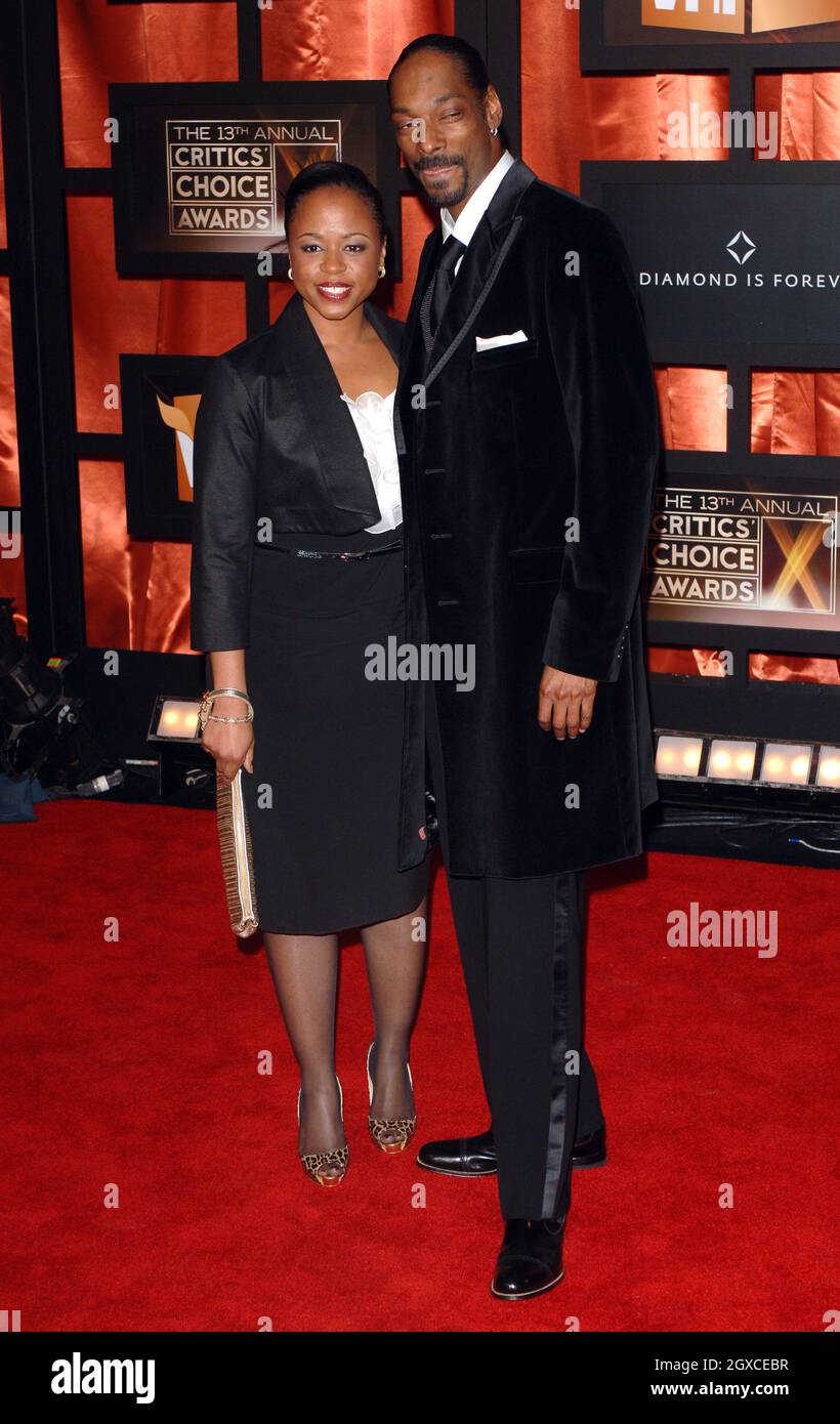 Shante Taylor and Snoop Dogg attend the 13th Annual Critics' Choice ...