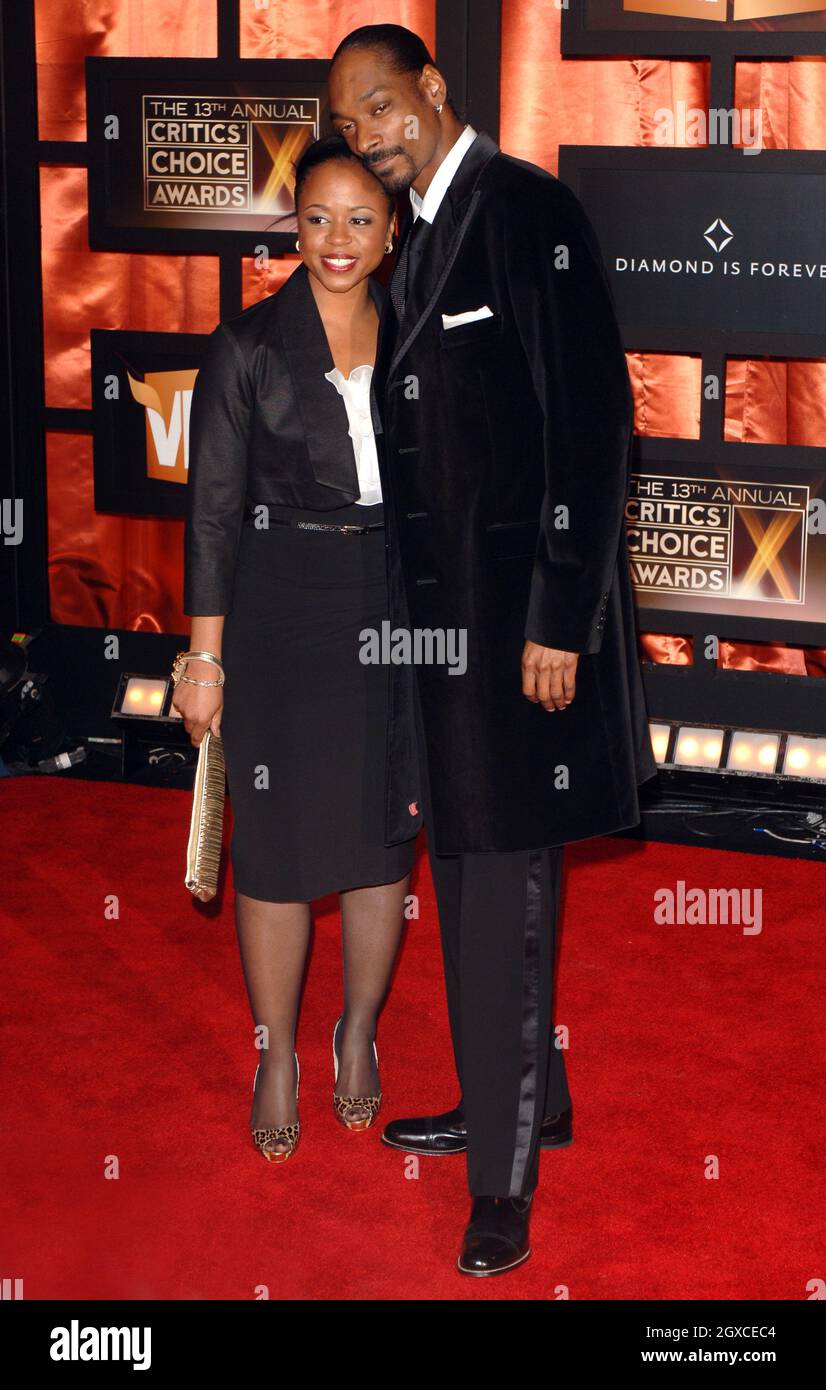 Shante Taylor and Snoop Dogg attend the 13th Annual Critics' Choice ...