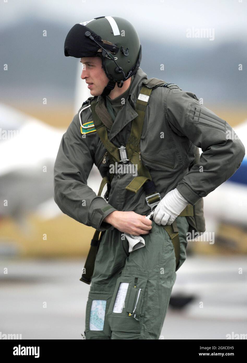 Prince William training at airbase RAF Cranwell, near Sleaford ...