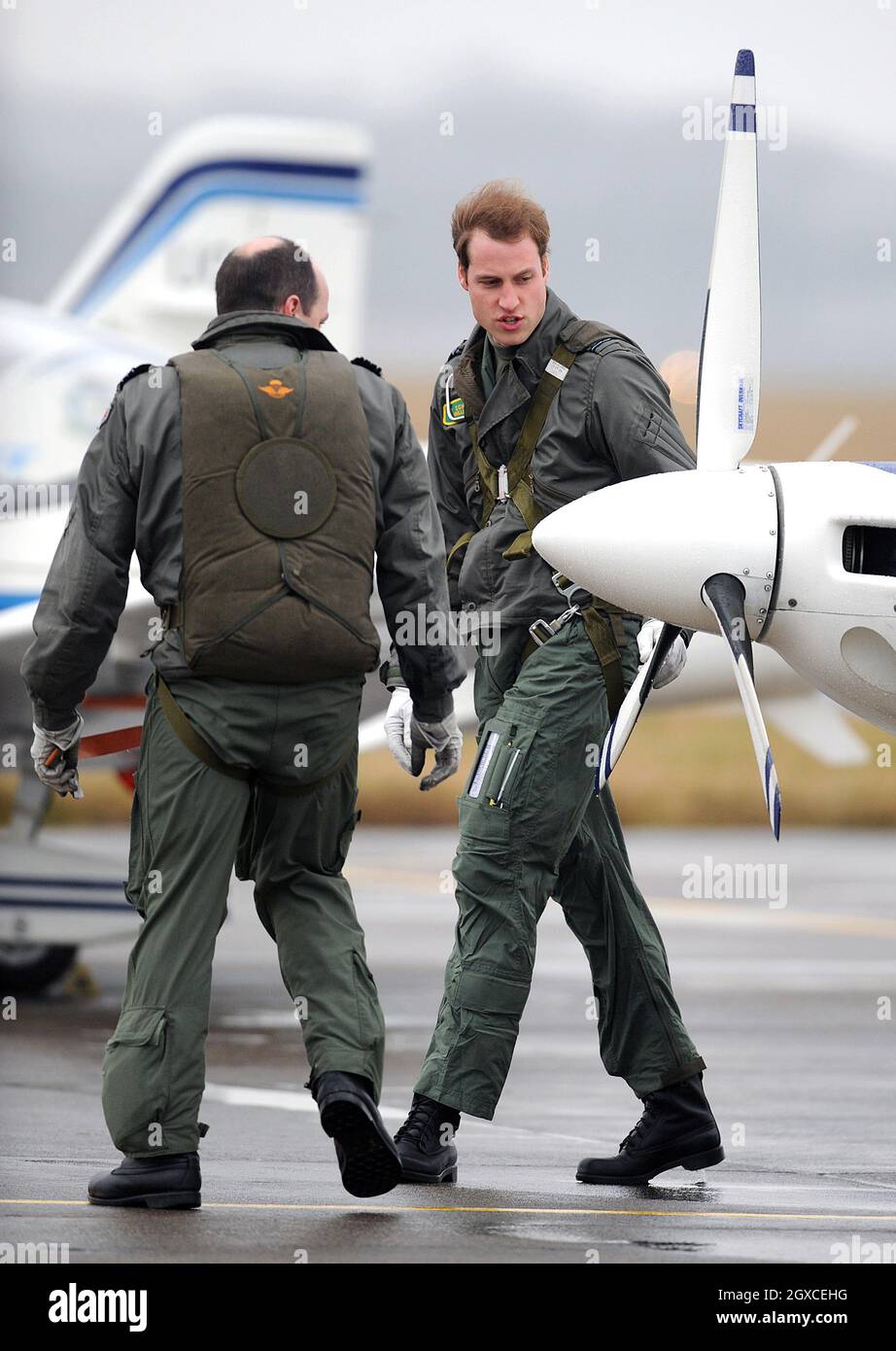 Prince William training at airbase RAF Cranwell, near Sleaford ...