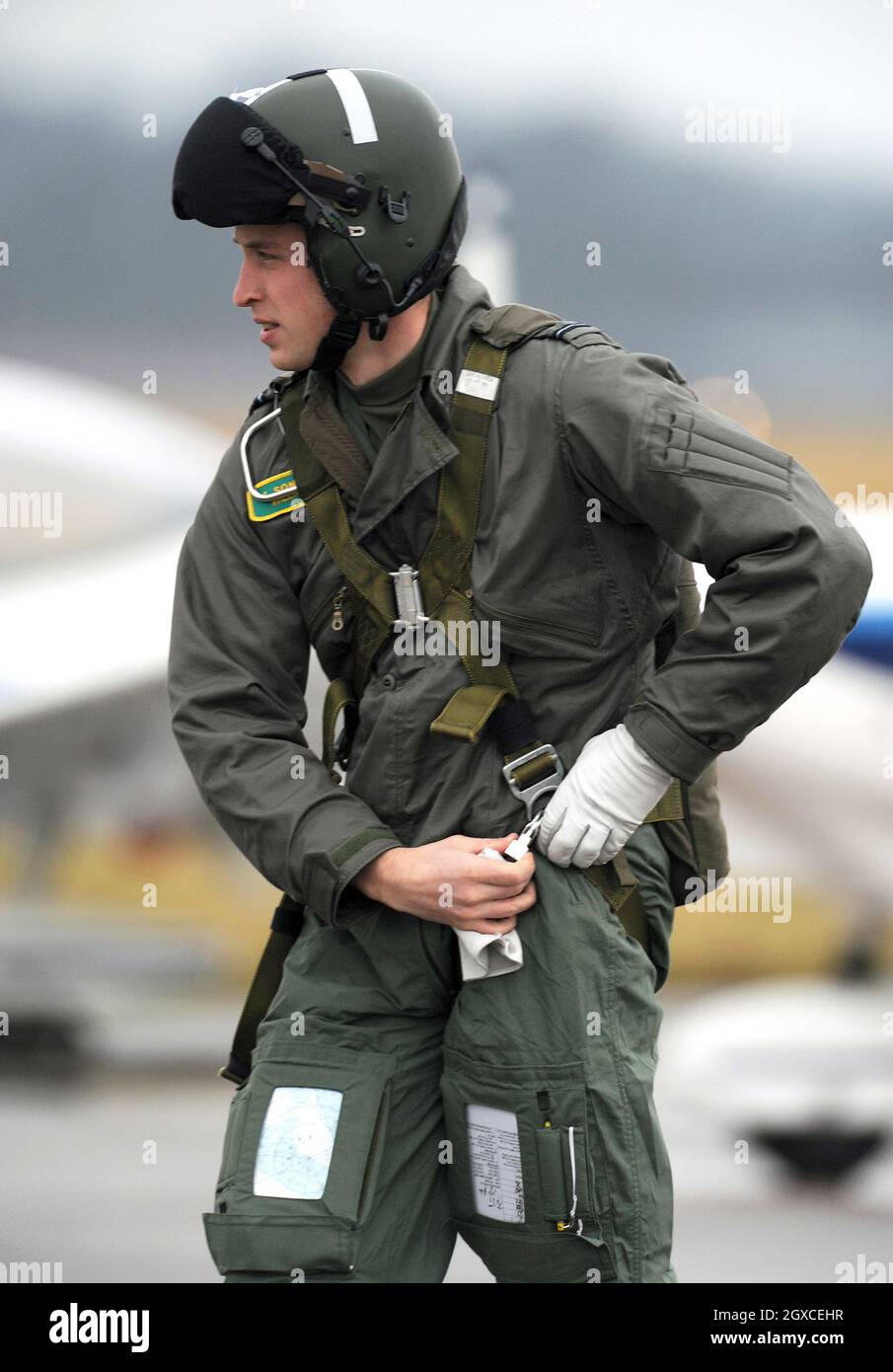 Prince William training at airbase RAF Cranwell, near Sleaford ...