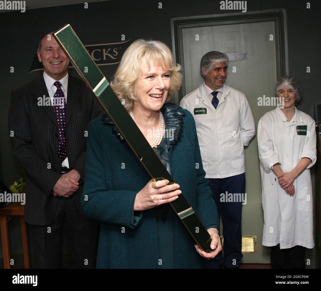 Camilla, Duchess of Cornwall receives a yard of bittermint chocolates ...