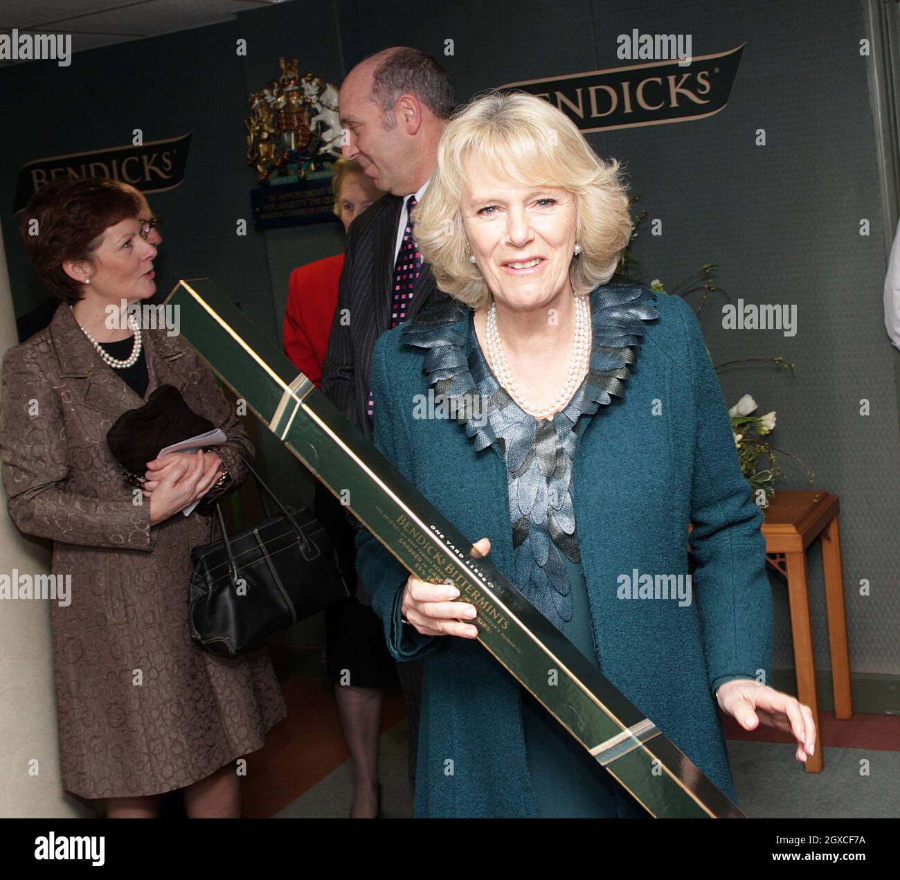 Camilla, Duchess of Cornwall receives a yard of bittermint chocolates ...