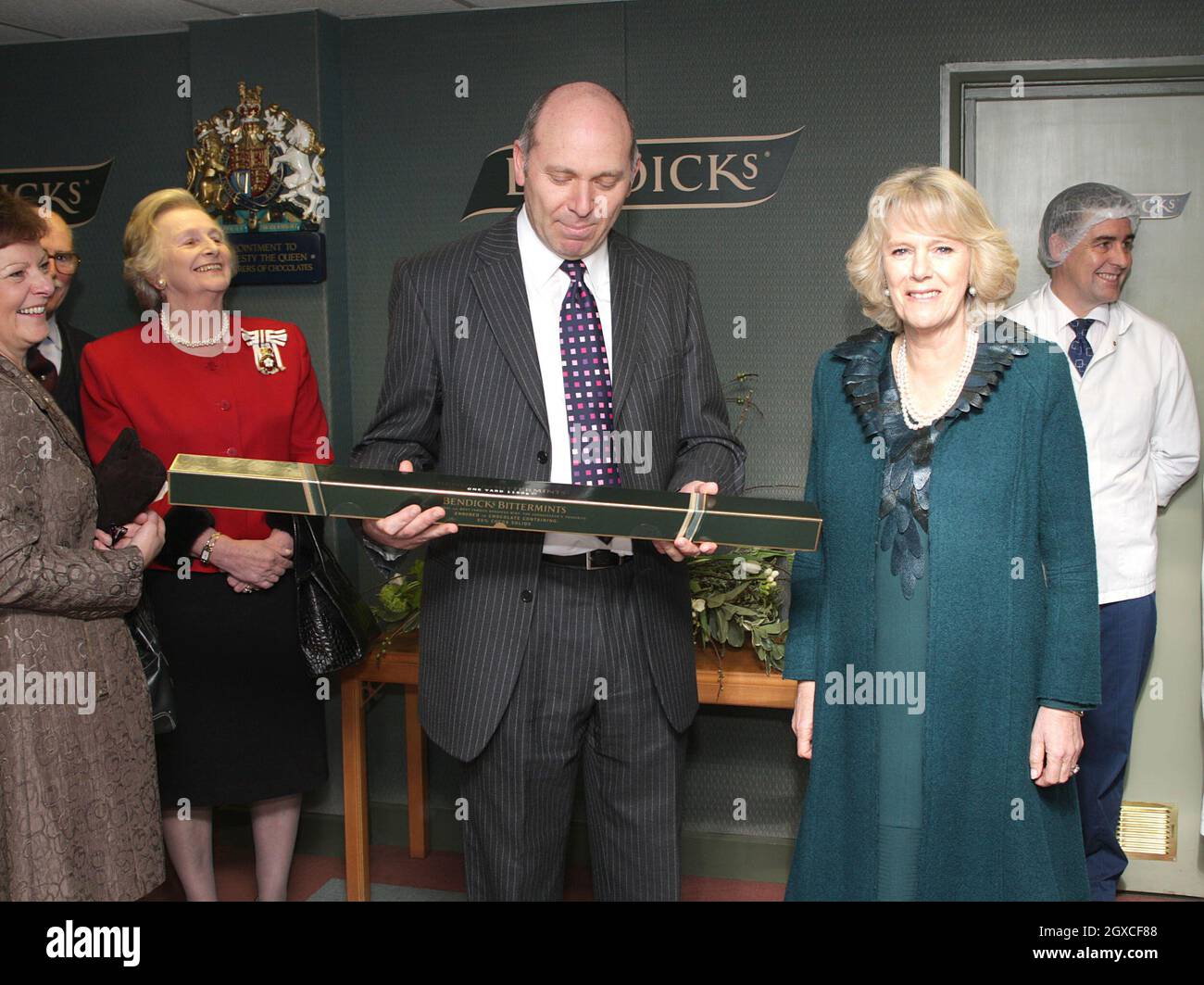 Camilla, Duchess of Cornwall receives a yard of bittermint chocolates ...