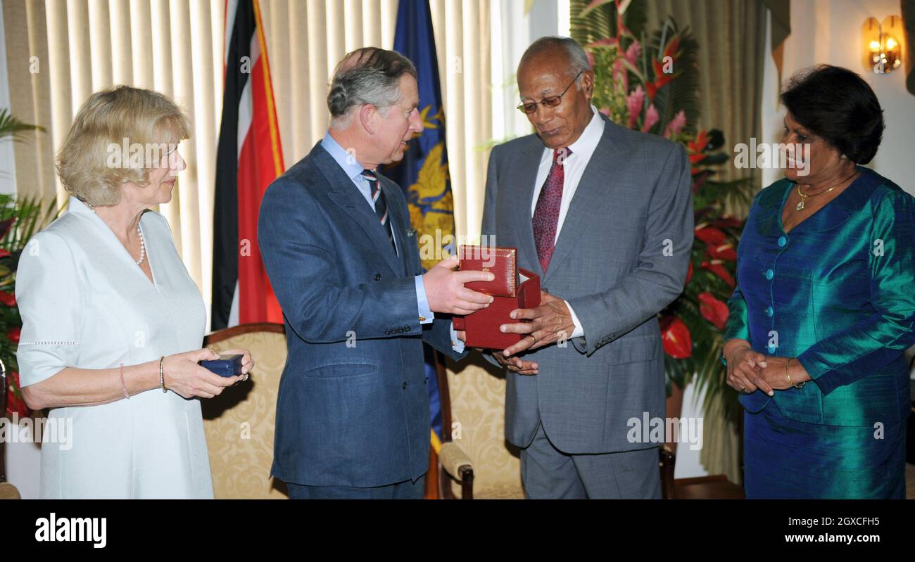 The Prince of Wales and the Duchess of Cornwall arrive at Staubles Bay ...