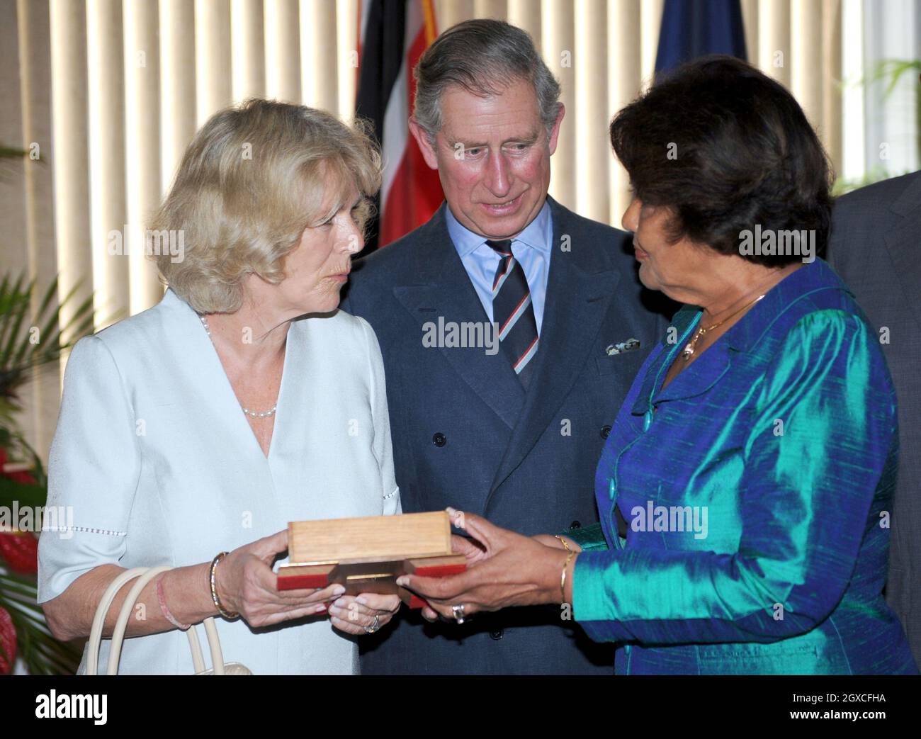 The Prince of Wales and the Duchess of Cornwall arrive at Staubles Bay ...