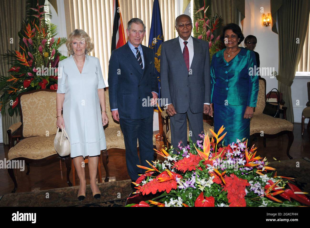 The Prince of Wales and the Duchess of Cornwall arrive at Staubles Bay ...