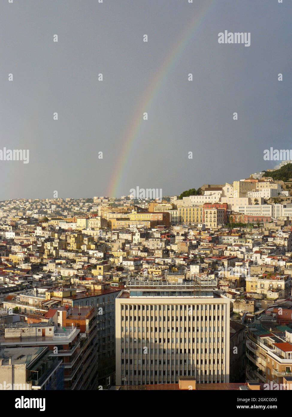 Naples (Italy). View of the urban center of the city of Naples Stock ...
