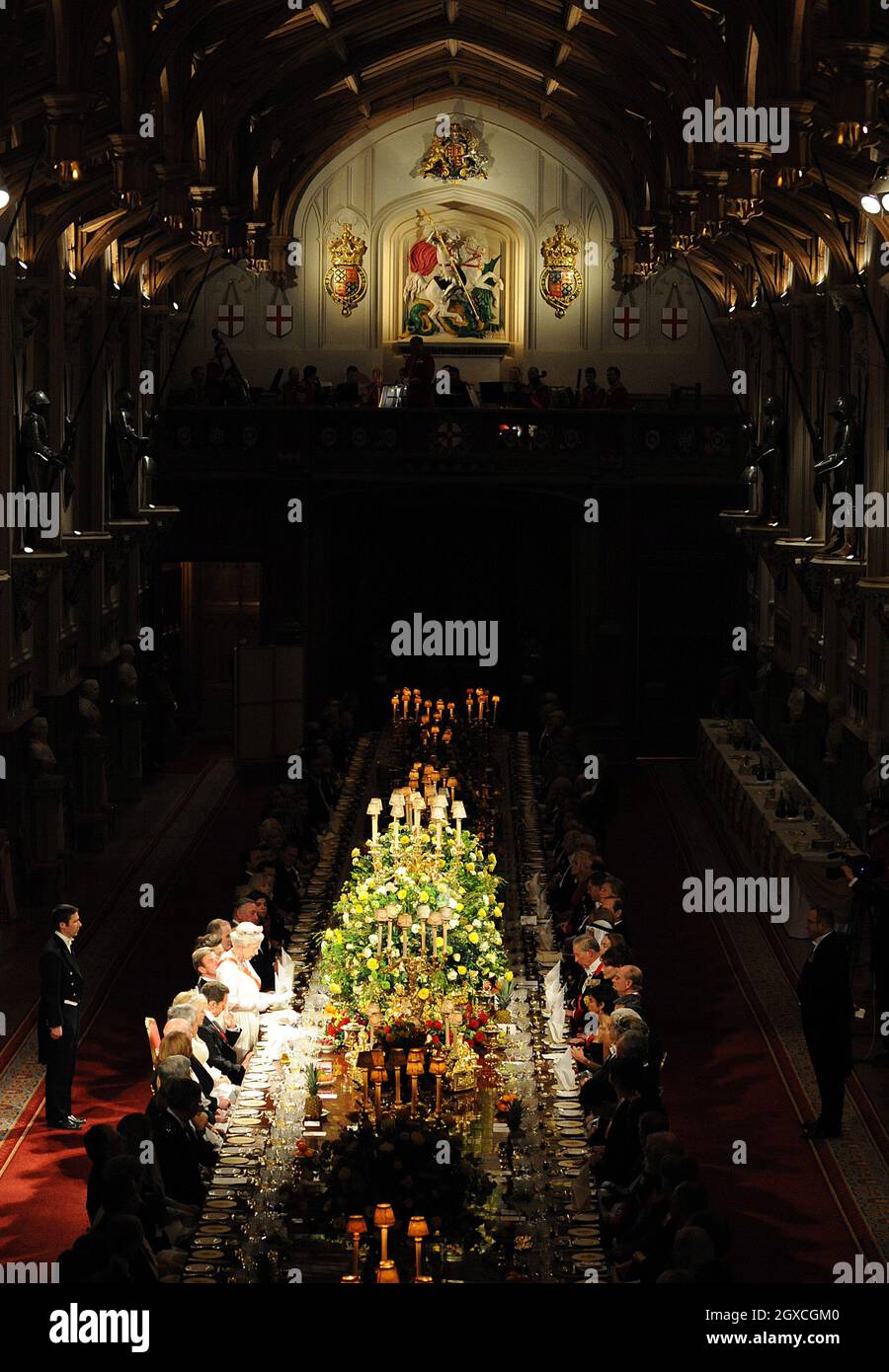 State banquet windsor castle hi-res stock photography and images - Alamy