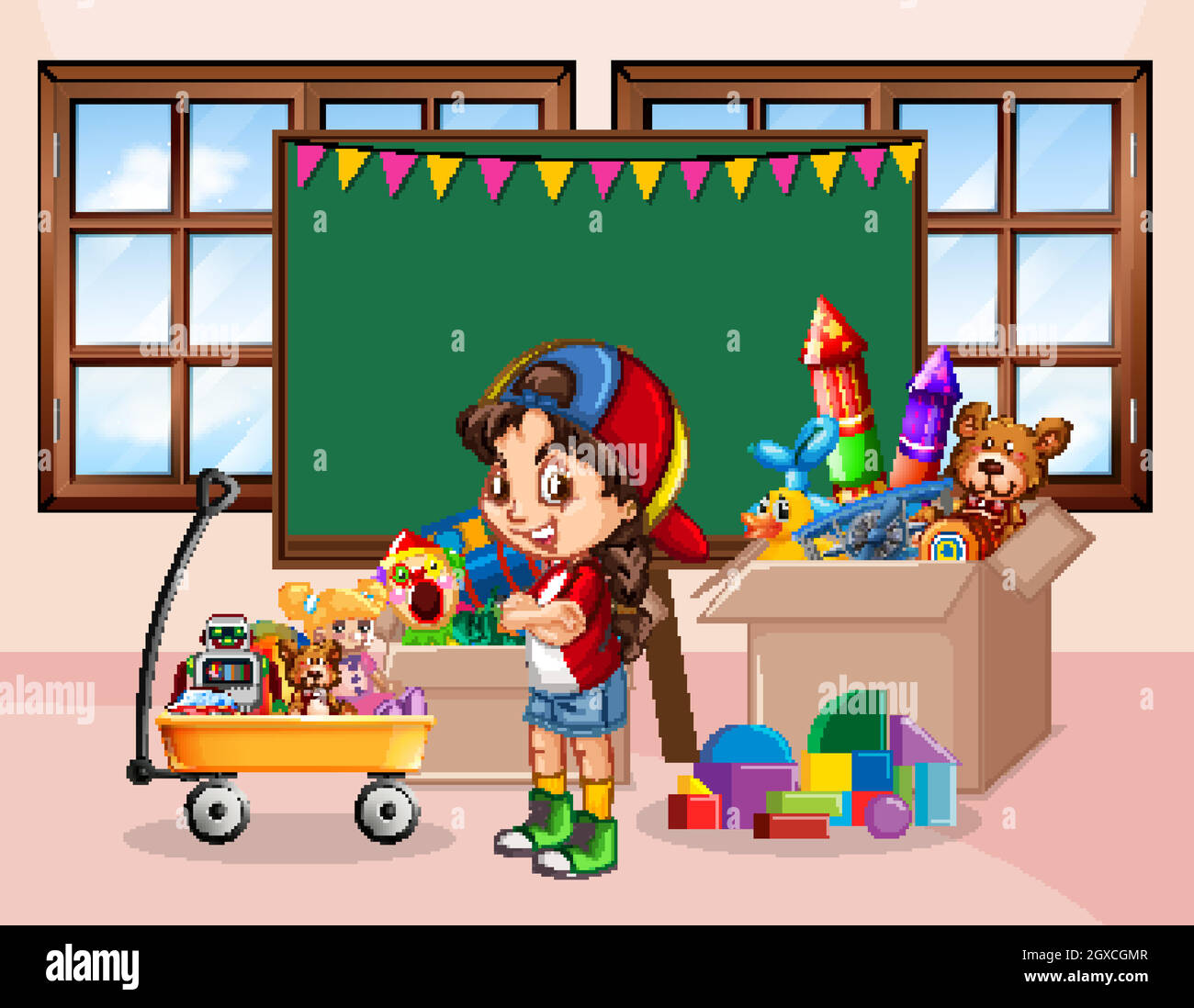 Youthful scene Stock Vector Images - Alamy