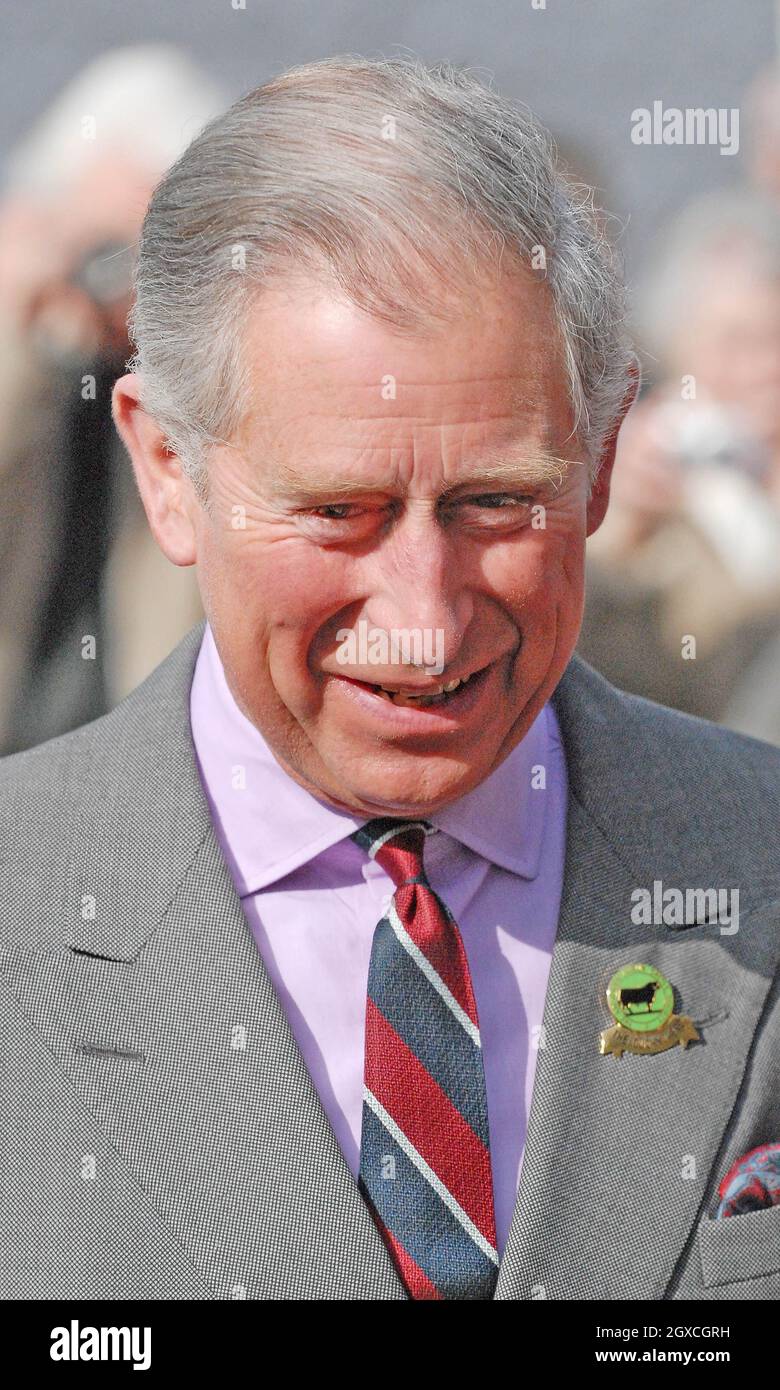 Prince Charles, Prince of Wales visits the Black Swan pub, restaurant ...