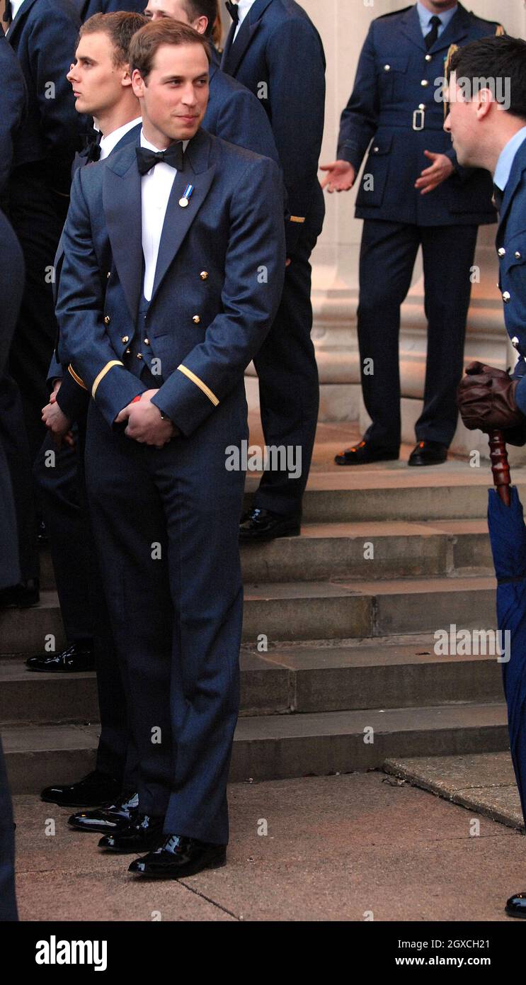 Prince William attends a Sunset Ceremony at RAF Cranwell Stock Photo ...