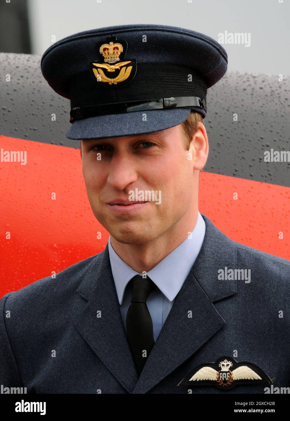 Prince William poses following his graduation ceremony at RAF Cranwell ...