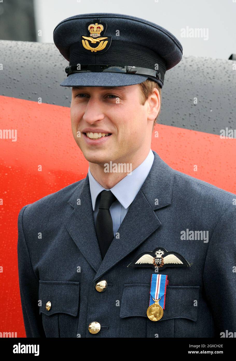 Prince William smiles following his graduation ceremony at RAF Cranwell ...