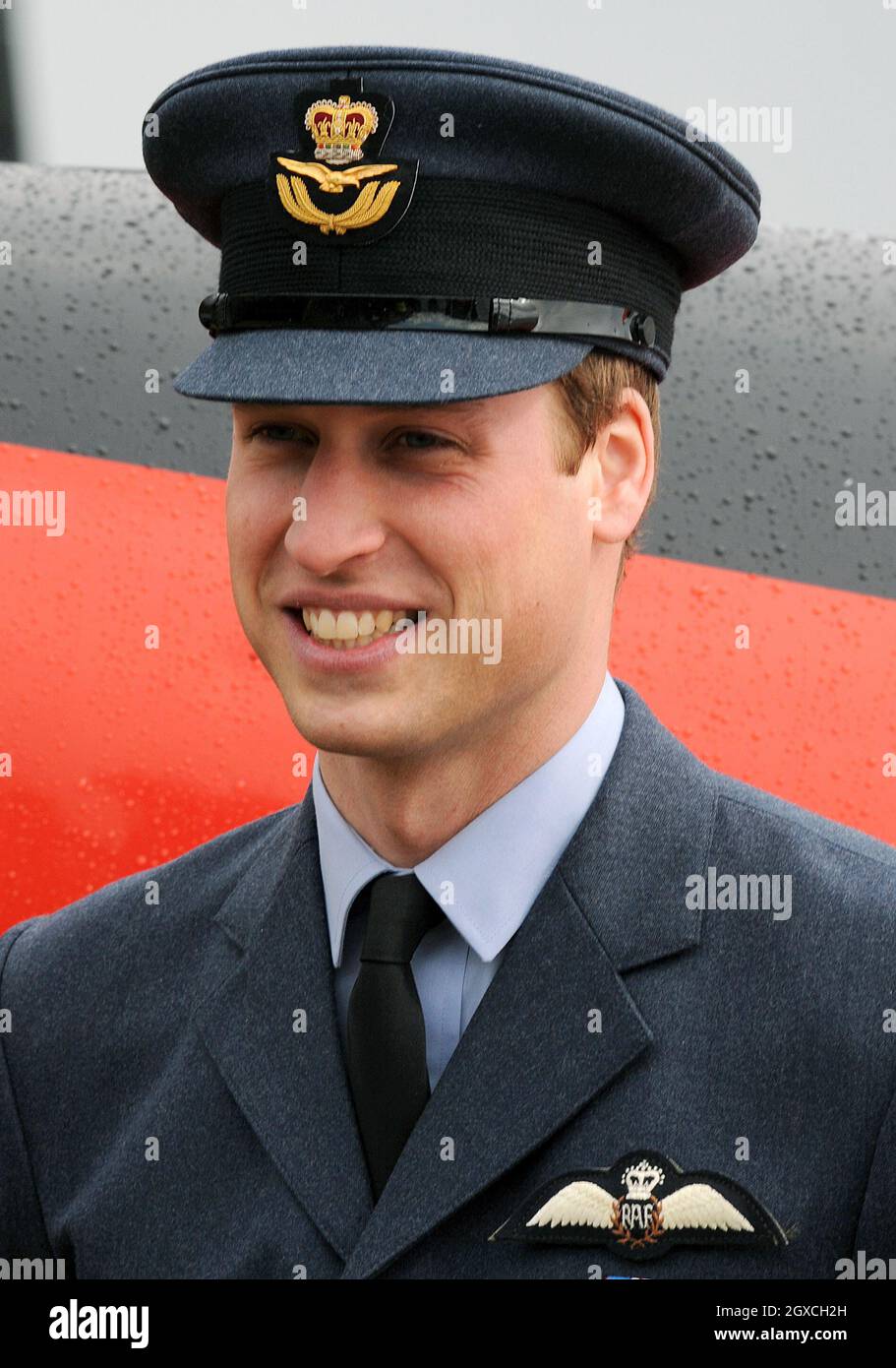 Prince William smiles following his graduation ceremony at RAF Cranwell ...