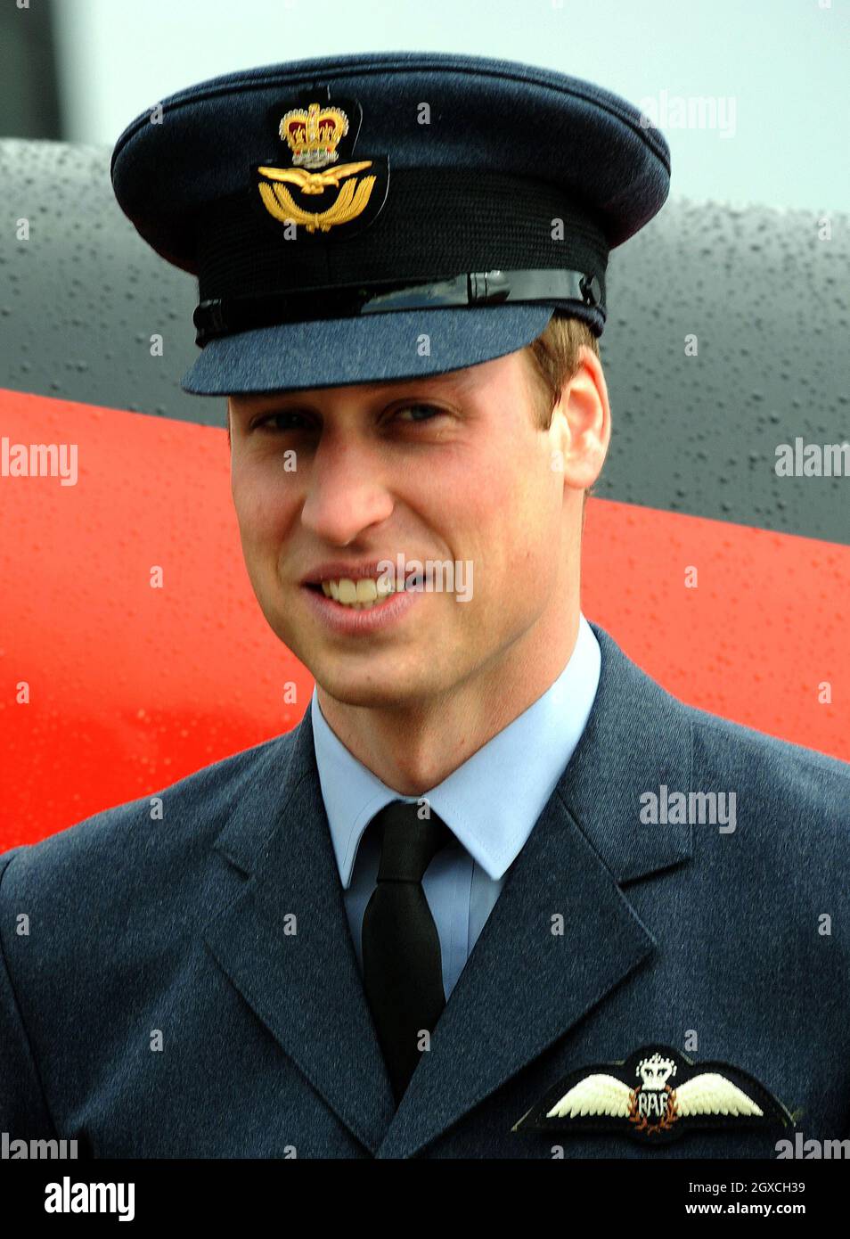 Prince William smiles following his graduation ceremony at RAF Cranwell ...