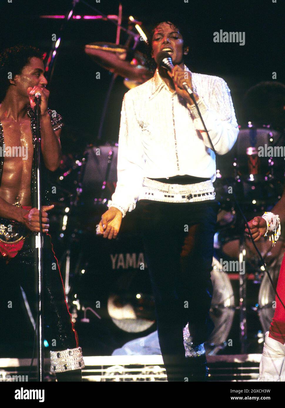 Michael Jackson live in concert in Dallas, Texas in June 1984 Stock ...