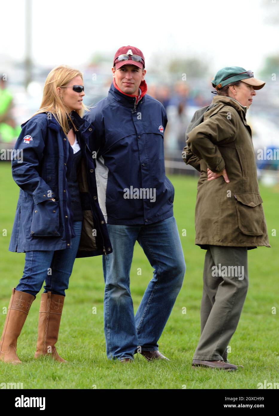 Autumn Kelly, Peter Phillips and Princess Anne, the Princess Royal look ...