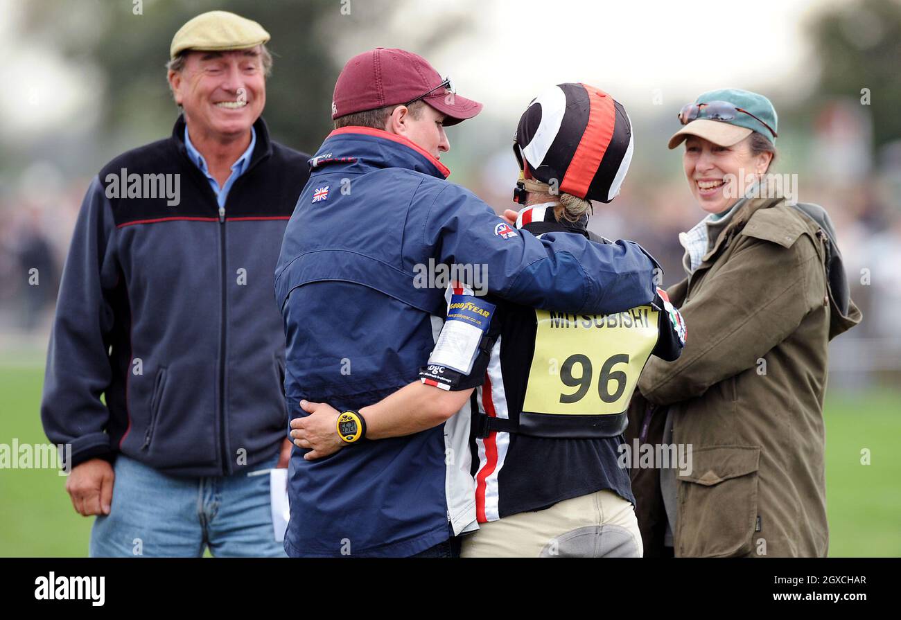 (From left to right) Captain Mark Phillips, Peter Phillips, Zara ...