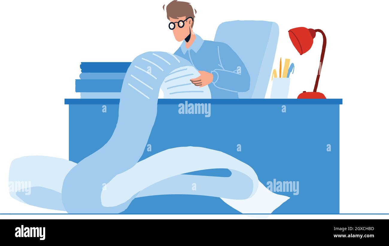 Cartoon businessman sitting in Stock Vector Images - Alamy